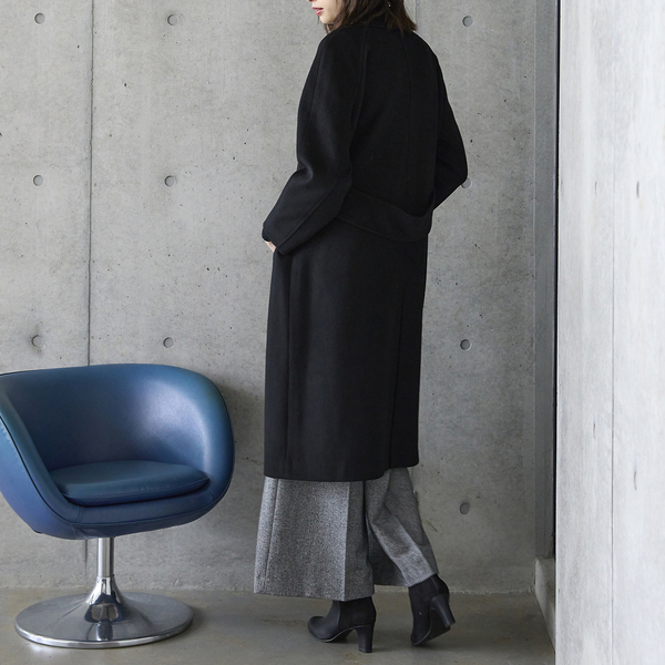 R-ISM名品アイテム】カシミア100％ロングコート | レディース